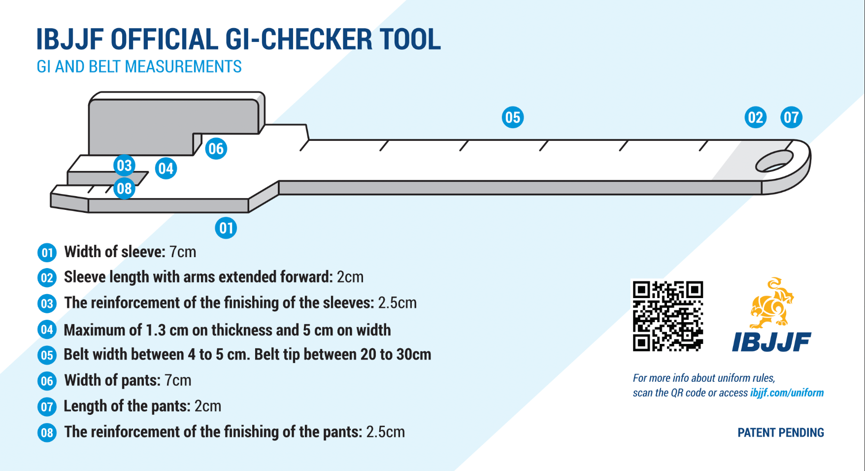 IBJJF Official Gi-Checker Tool - Black