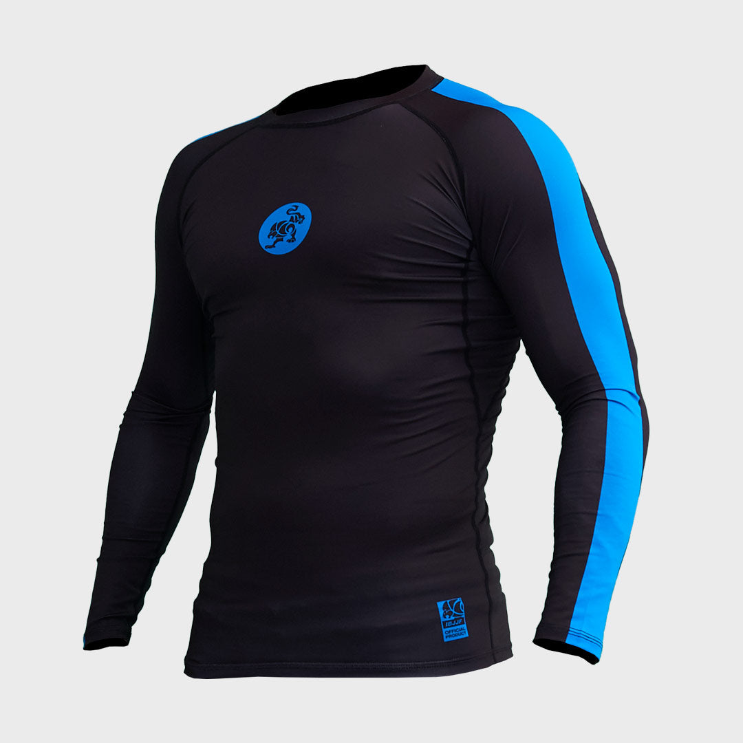 IBJJF Institutional Ranked Rashguard - Blue